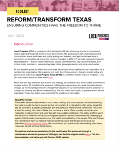 Public Safety - Local Progress