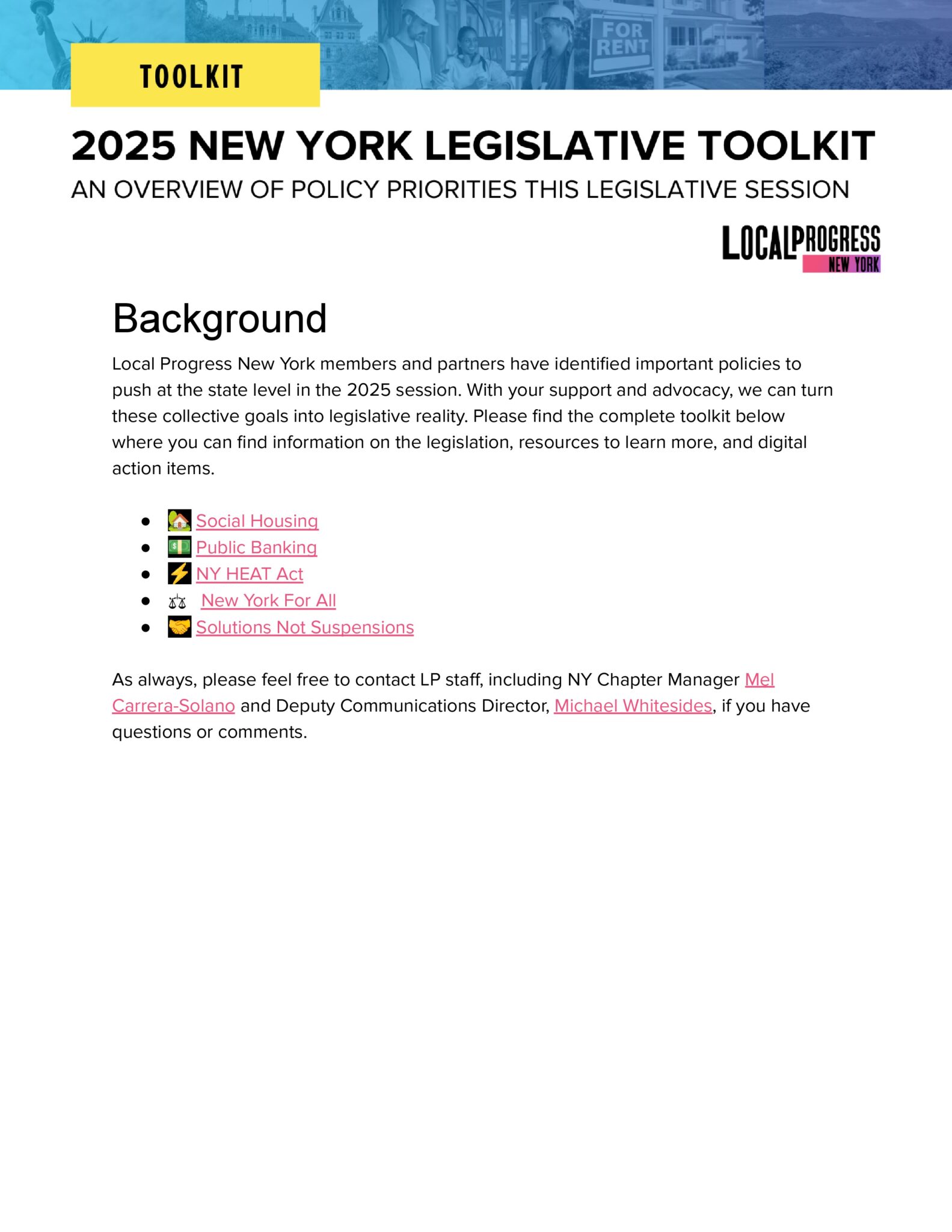 Public Safety - Local Progress